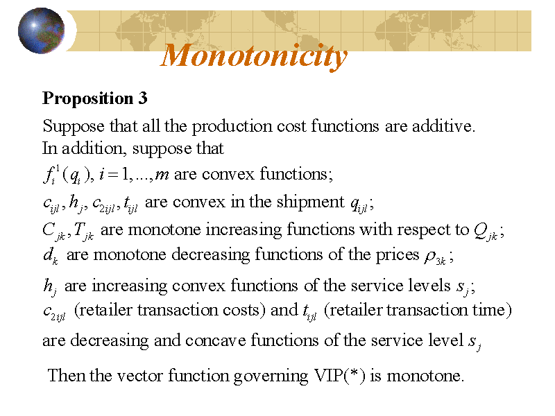 Monotonicity